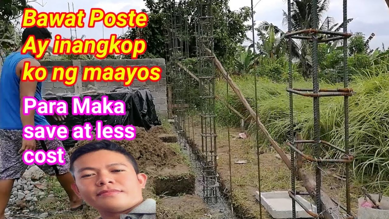 Paano ang tamang angkop ng bakal sa bawat Poste ng bahay - YouTube