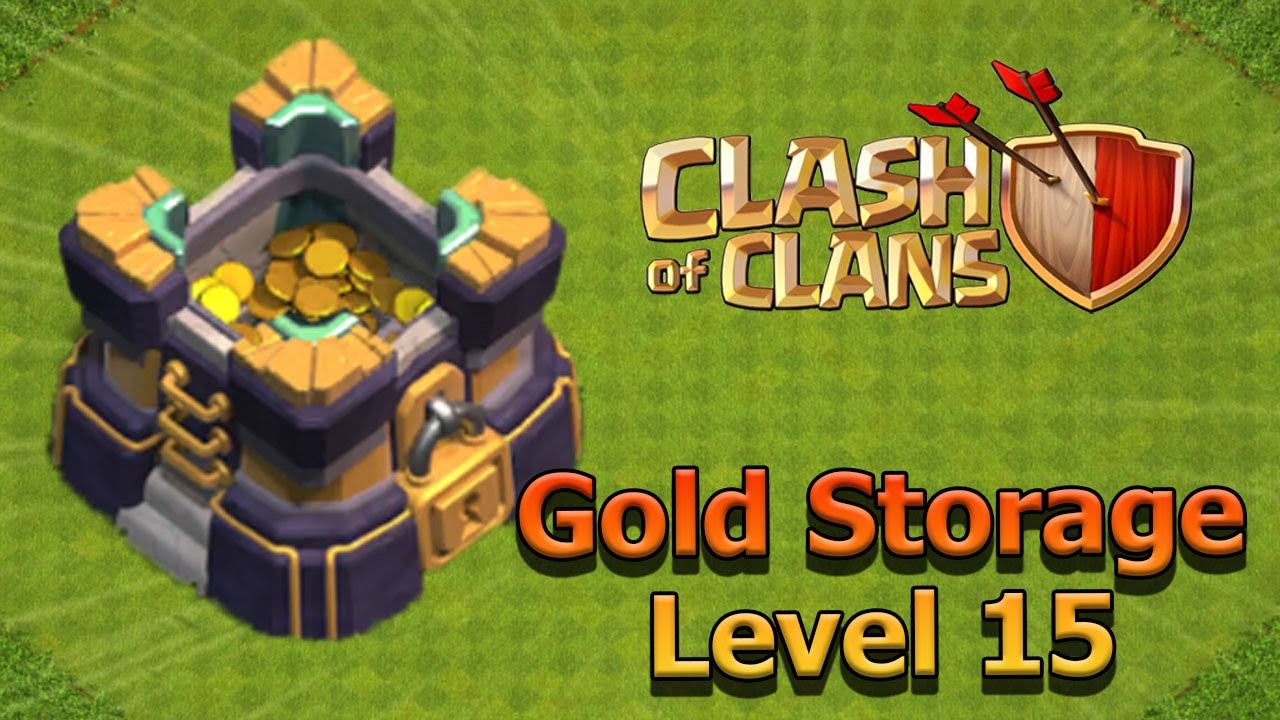 My first upgrade after 12 years in clash of clans💖Gold Storage level 15 ...