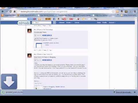 Edmodo how to turn in an assignment - YouTube