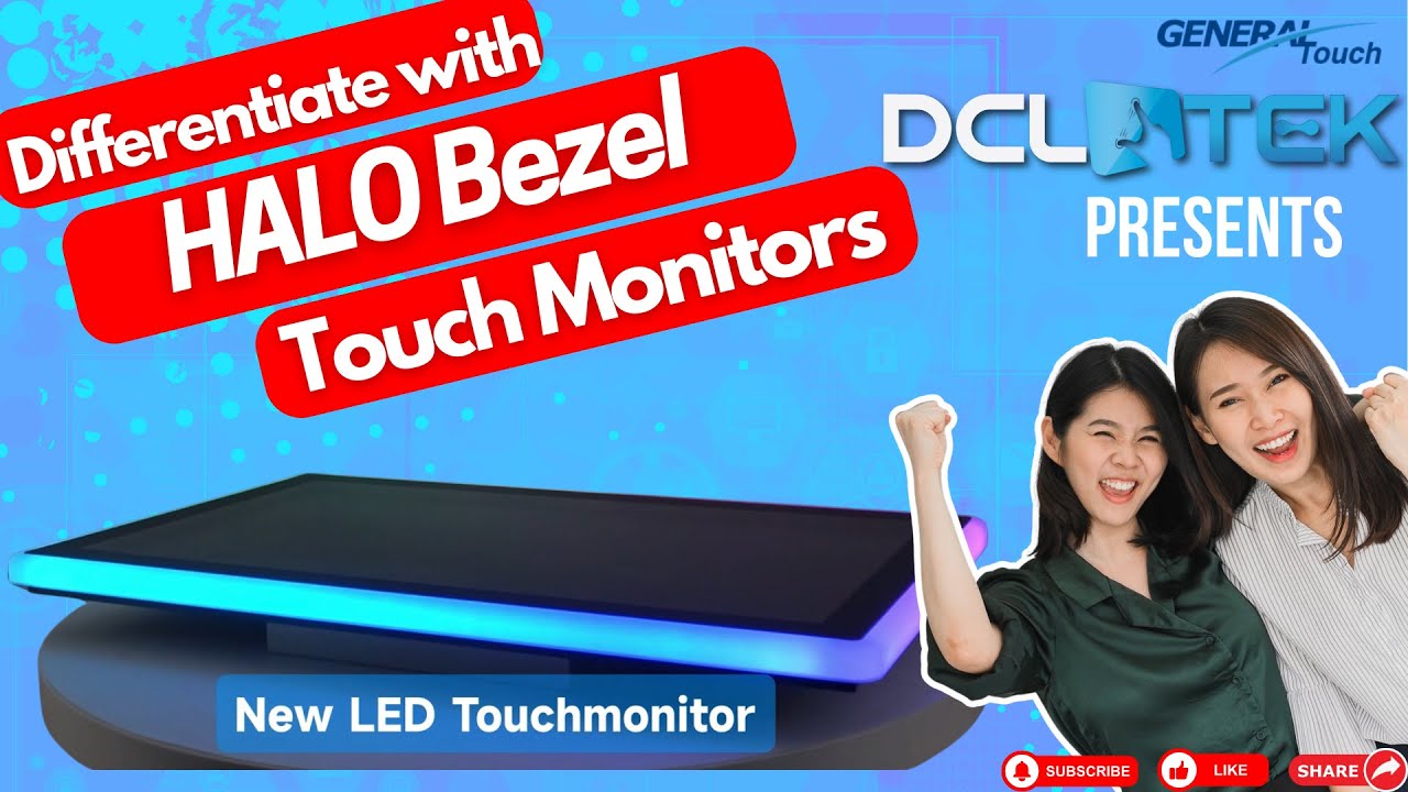 General Touch HALO BEZEL Monitors from DCLTEK - YouTube
