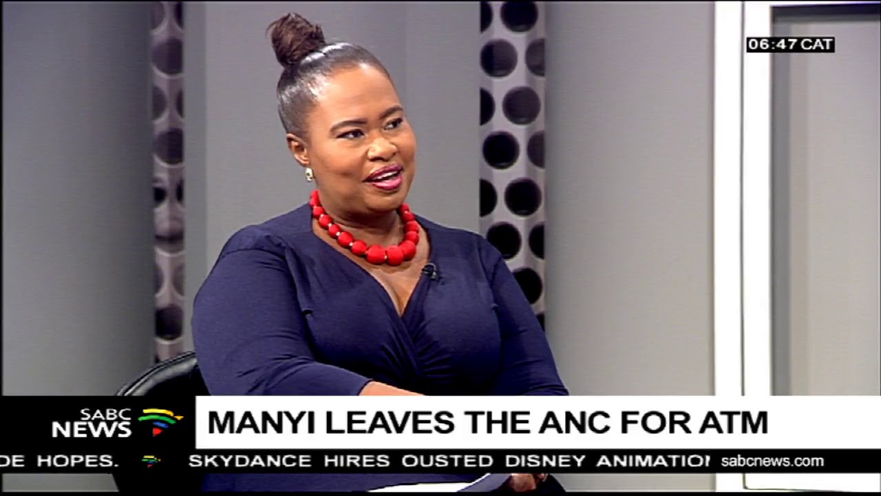 Manyi leaves ANC for ATM - YouTube