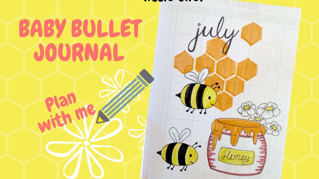 BABY BULLET JOURNAL - PLAN WITH ME JULY - YouTube