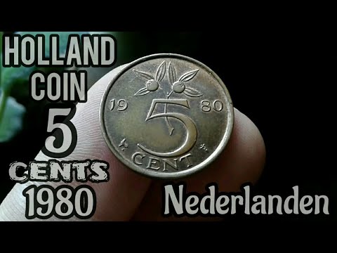 juliana koningin 5 cent munt coin bronze of the nederland five cents ...
