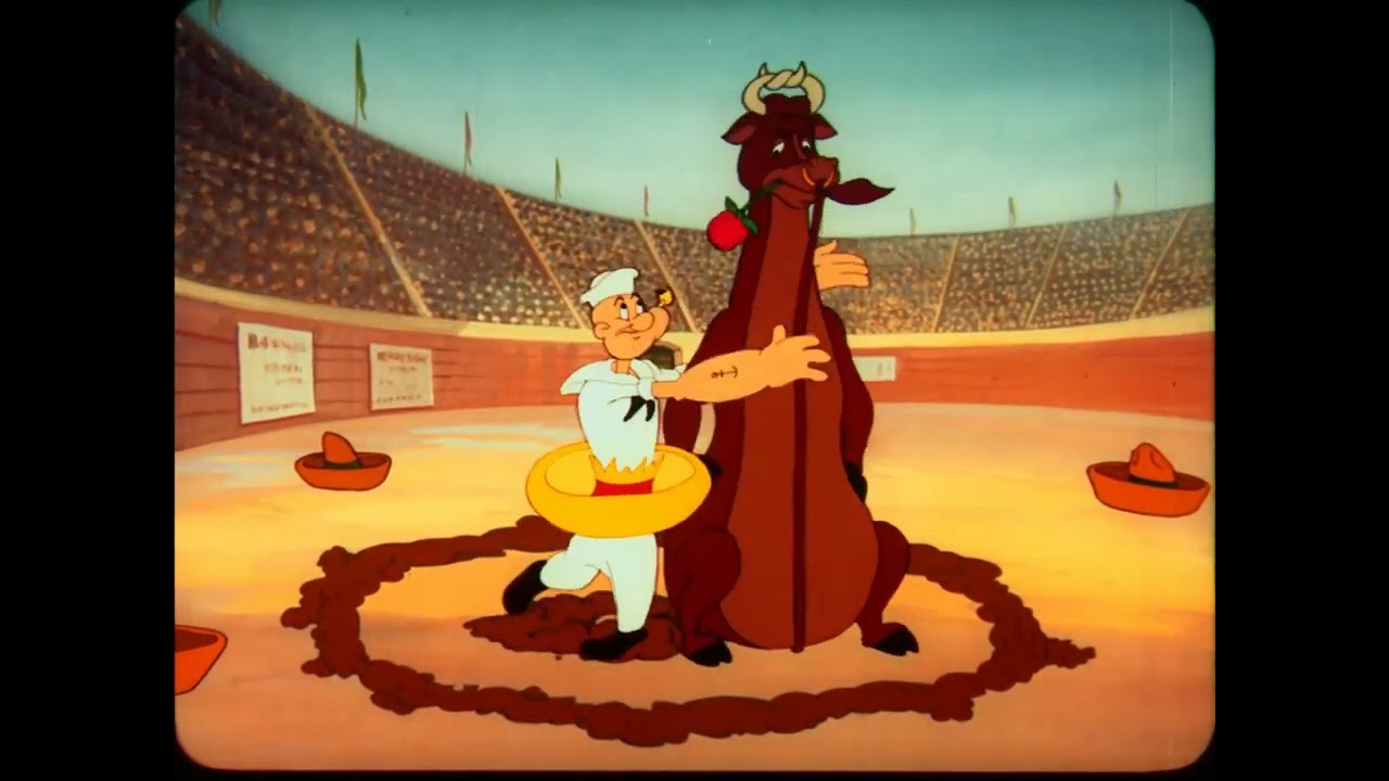 Popeye vs. Bull (Popeye the Sailor Man - Toreadorable) - YouTube