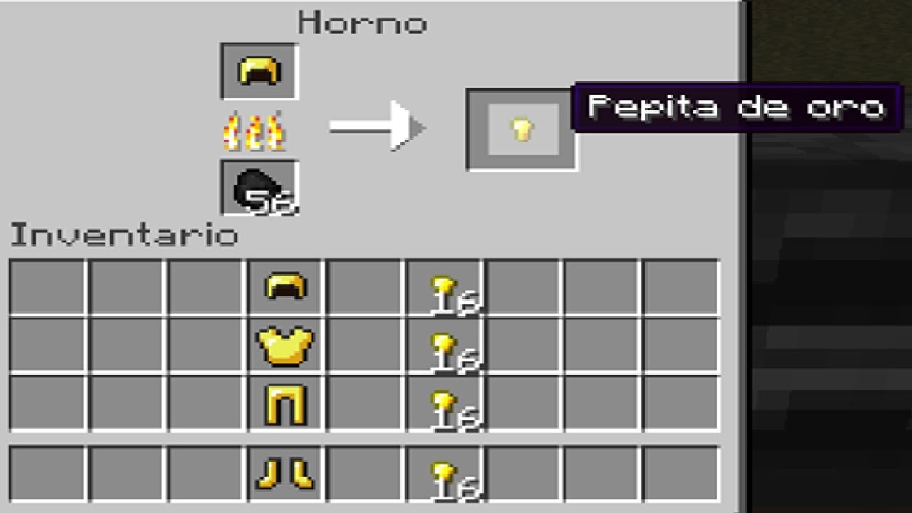Como Hacer Una Armadura De Oro En Minecraft 1.11.1 - YouTube