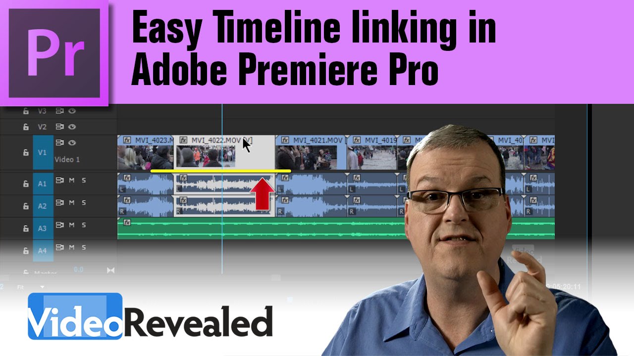 Easy Timeline linking in Adobe Premiere Pro - YouTube