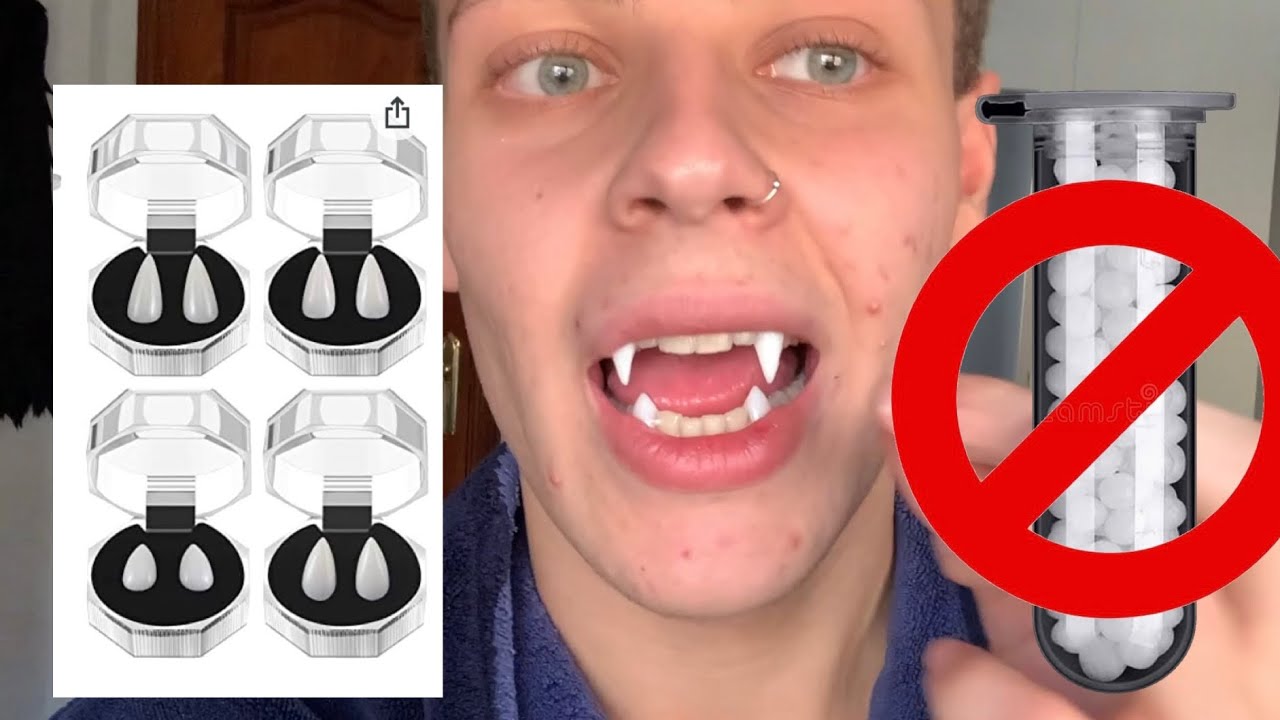 Como PEGAR colmillos de VAMPIRO - YouTube