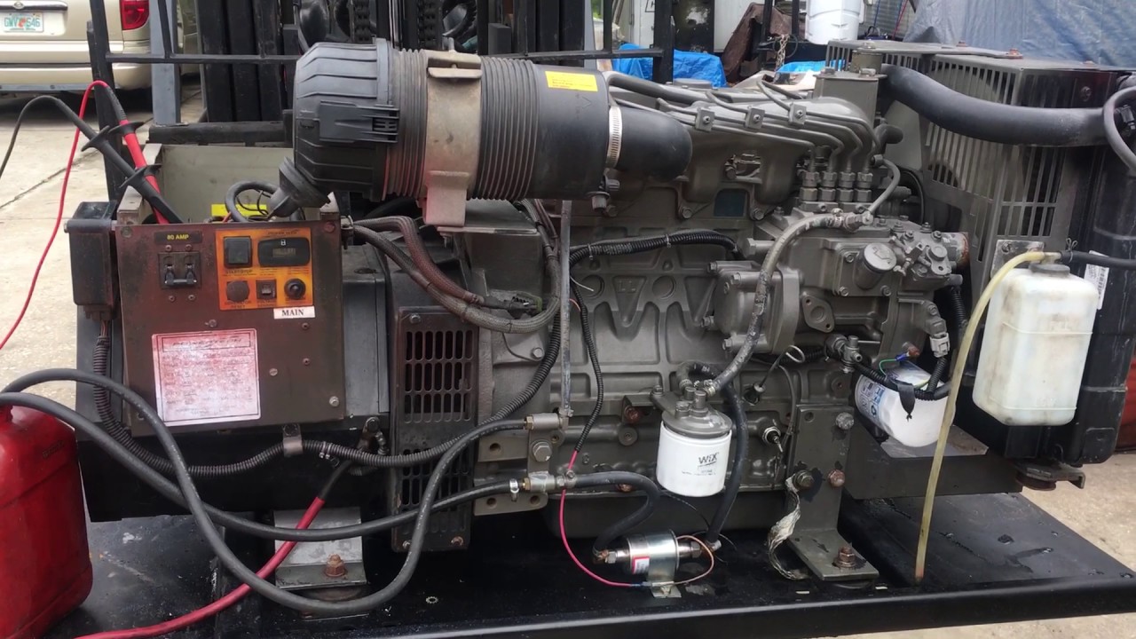 For Sale: 1,100 hour 20kw Power Tech generator. Testing voltage - YouTube