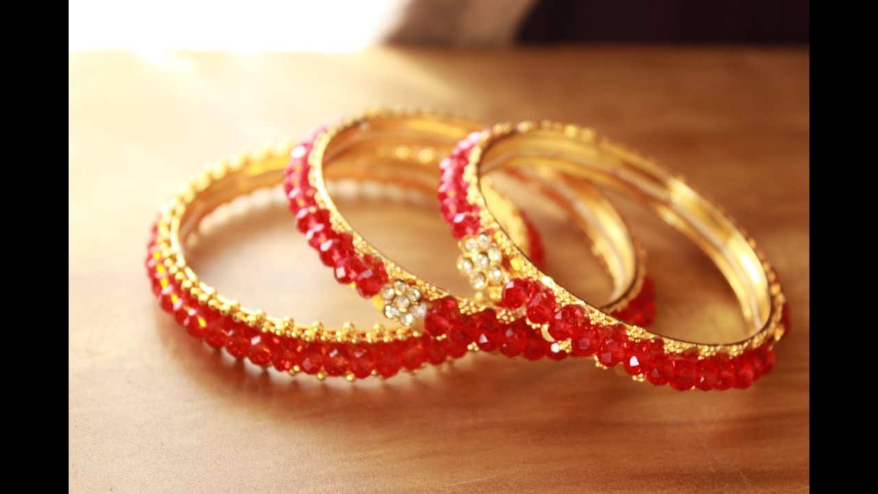 How to make crystal bangles: DIY! - YouTube