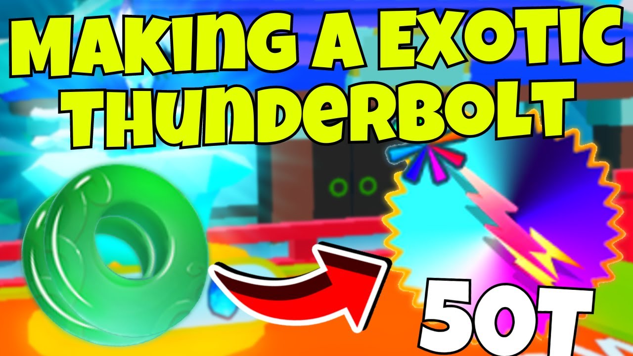 Making A Exotic Thunderbolt [Weapon Fighting Simulator] - YouTube