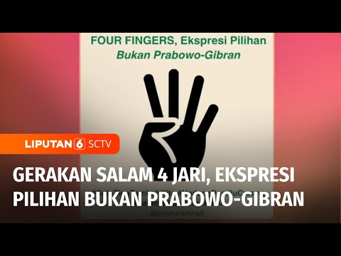 Gerakan Salam 4 Jari Mencuat, Perlawanan untuk Paslon 02? | Liputan 6 ...
