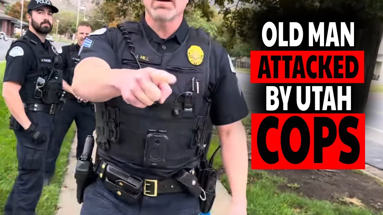 Gang of Utah Cops Attack 76-Year Old Camera Man! - YouTube