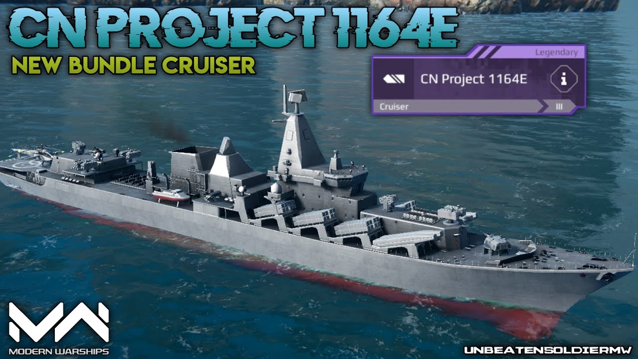 Modern Warships : CN Project 1164E Cruiser Gameplay || New Bundle Ship ...