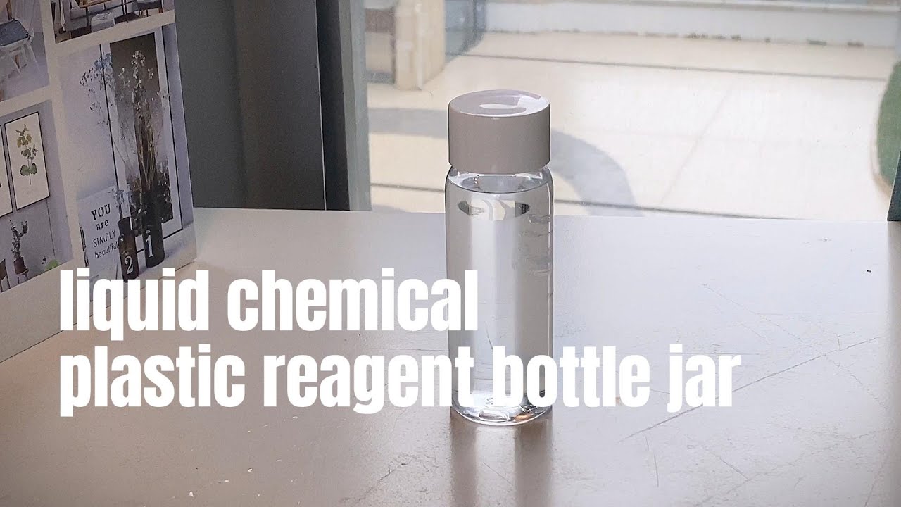 110mL laboratory clear liquid chemical plastic reagent bottle jar - YouTube