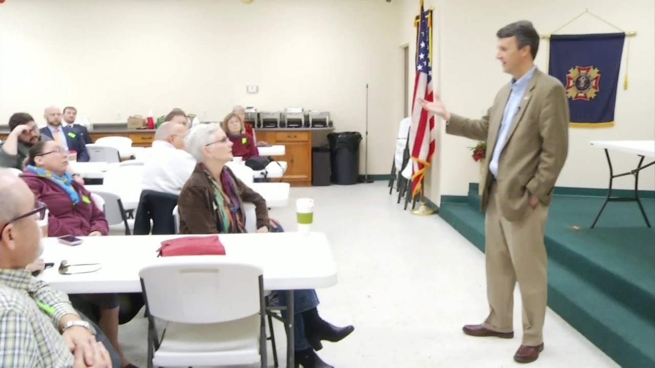 Congressman-elect Ben Cline listening to his soon-to-be constituents ...