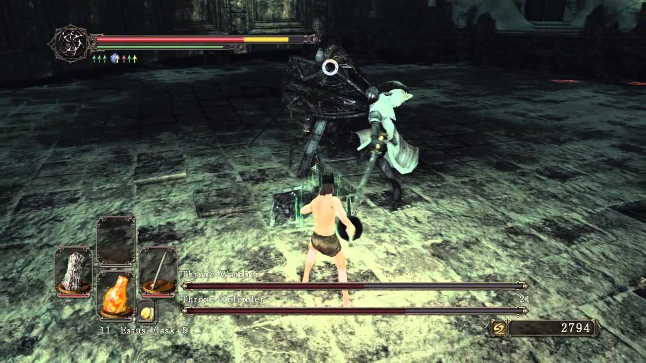 Throne Watcher and Throne Defender (EASY WIN) — Dark Souls 2: Scholar ...