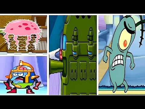 SpongeBob's Atlantis SquarePantis (GBA) All Bosses (No Damage) - YouTube