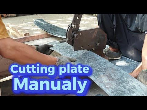 Manual plate cutting - YouTube