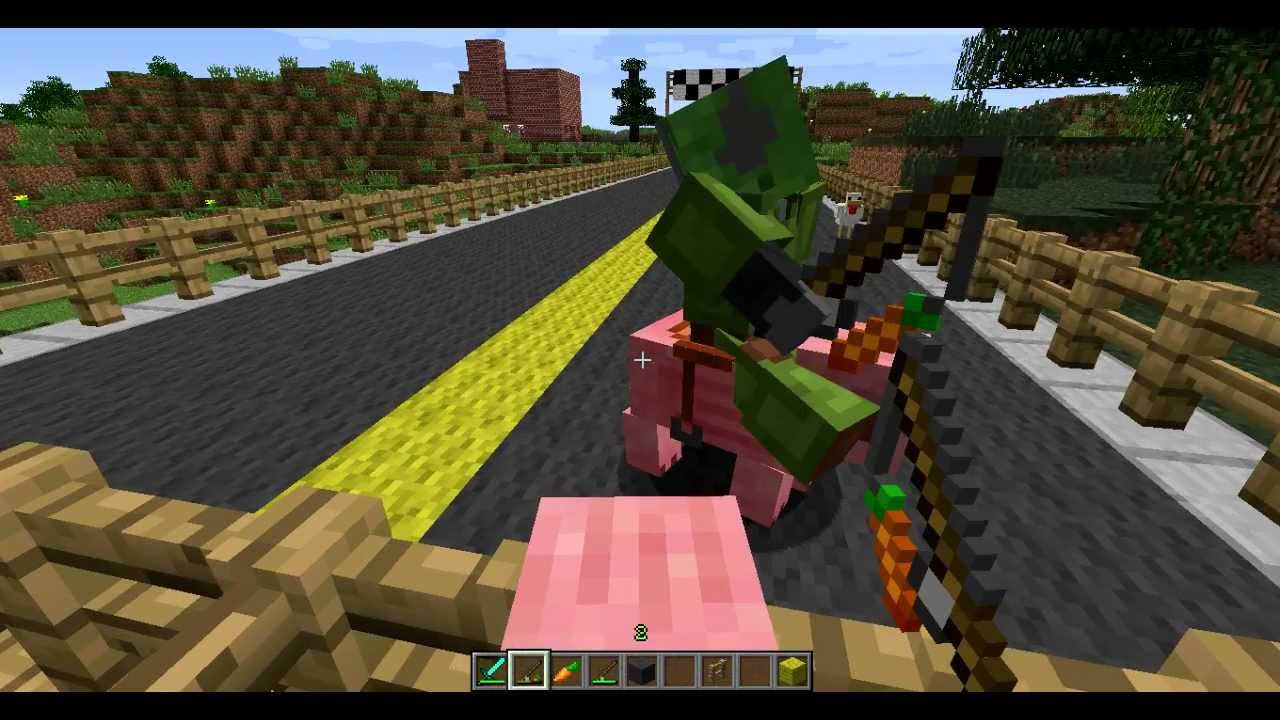 Minecraft-Pig Racing - YouTube