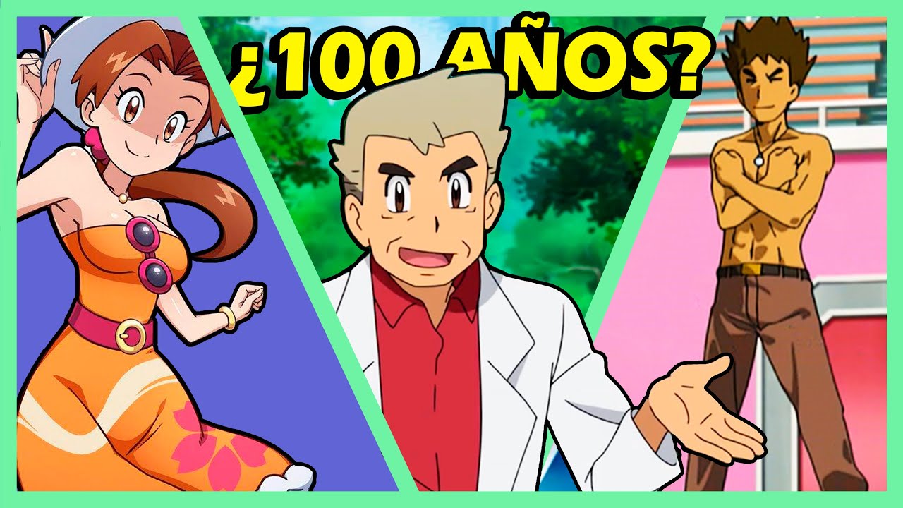 ¿Cuántos AÑOS tienen los PERSONAJES del Anime de Pokémon? - YouTube