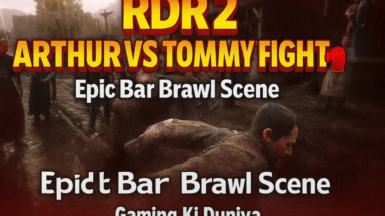 RDR 2 – Arthur vs Tommy Fight 🥊 | Epic Bar Brawl Scene | Gaming Ki ...