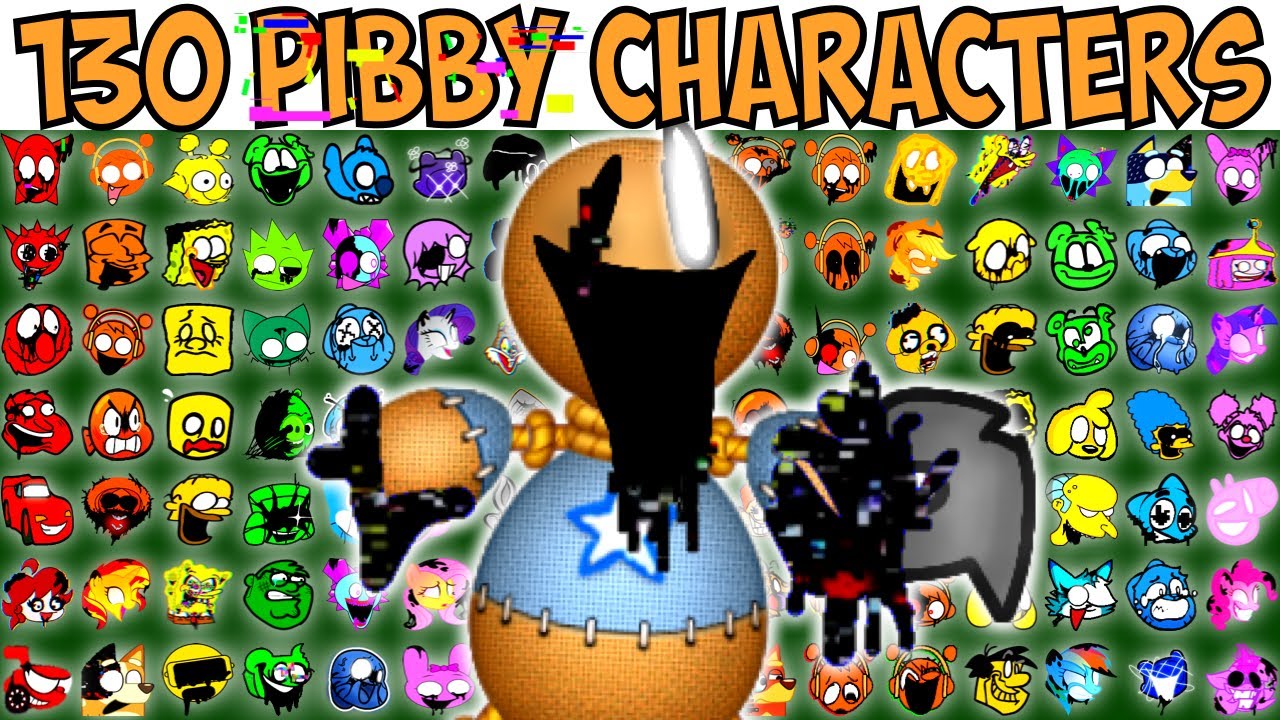 130 PIBBY GLITCH CHARACTERS | FNF Character Test | Gameplay VS ...