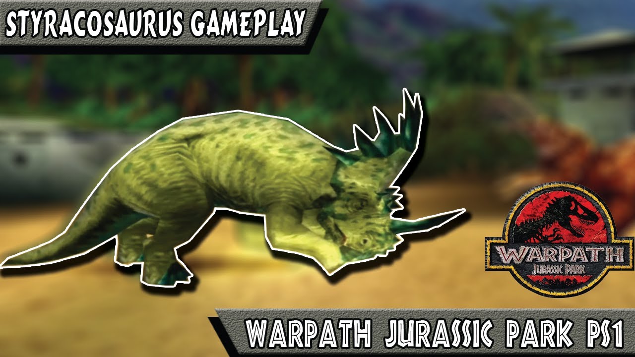 Warpath Jurassic Park PS1 - Styracosaurus GamePlay - YouTube