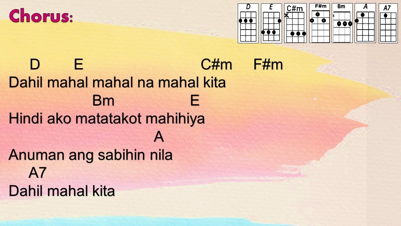 Dahil Mahal na Mahal Kita - Roselle Nava Chords - Chordify