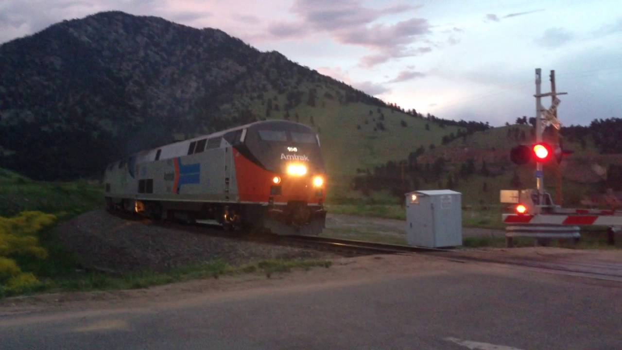 The most rare Amtrak with 156 a ACS64 and 4 Amtrak private cars - YouTube