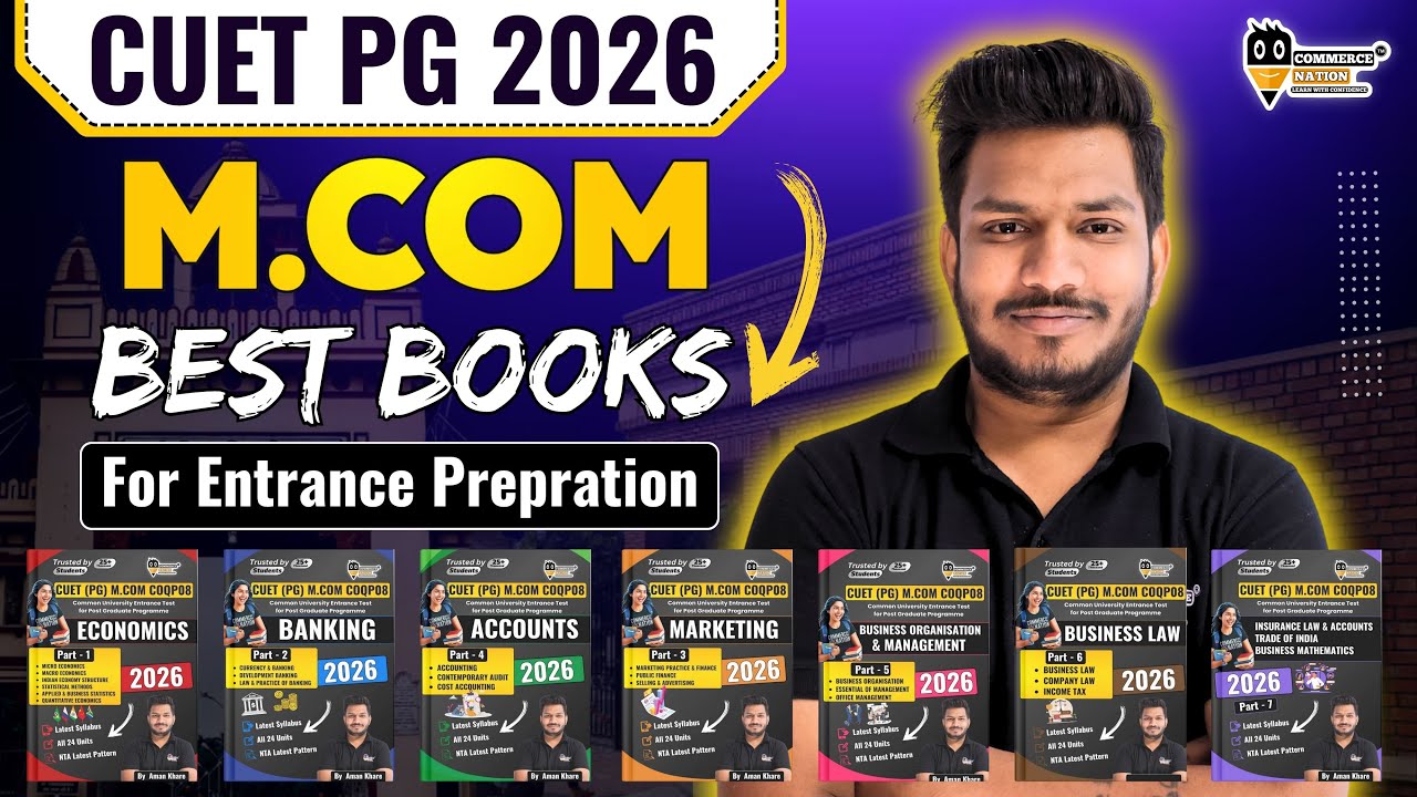 CUET PG M.Com Entrance Best Books | CUET PG Commerce Mahapack ...