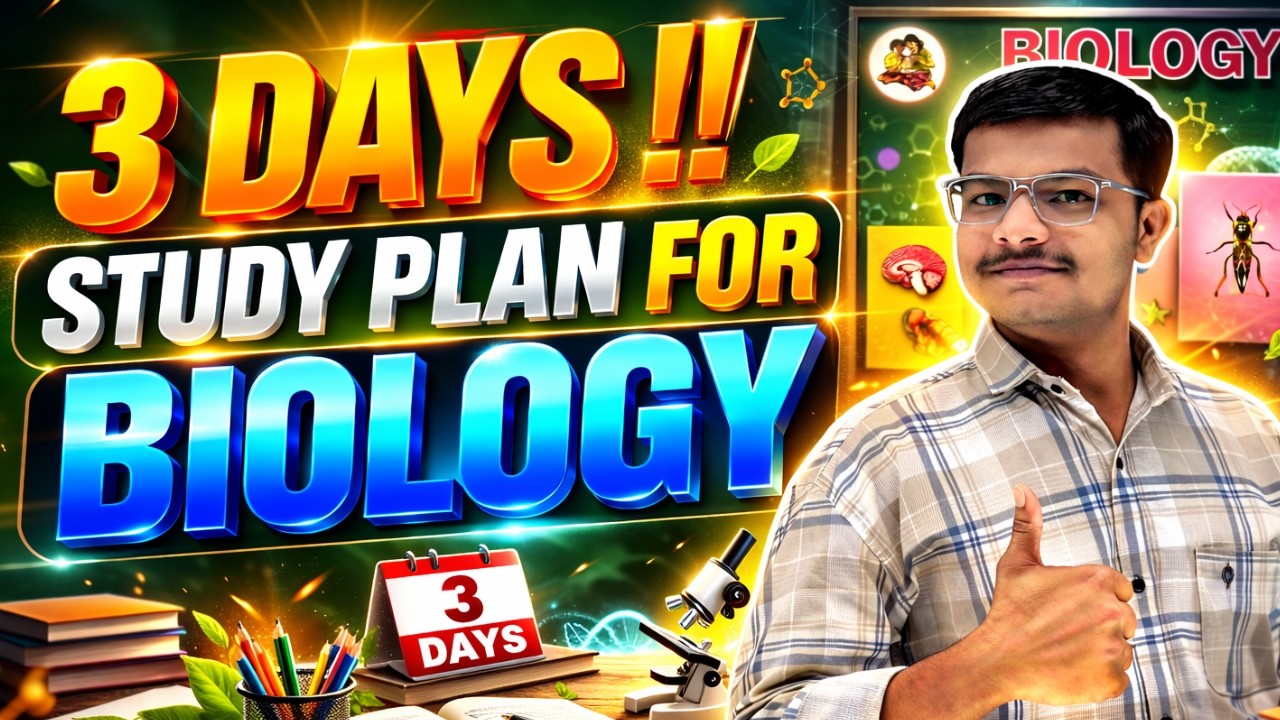 Three Days Study Plan For Biology | Strategy For Biology HSC Board Exam ...