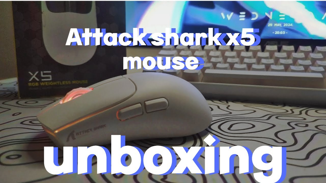 Attack shark x5 mouse unboxing - YouTube
