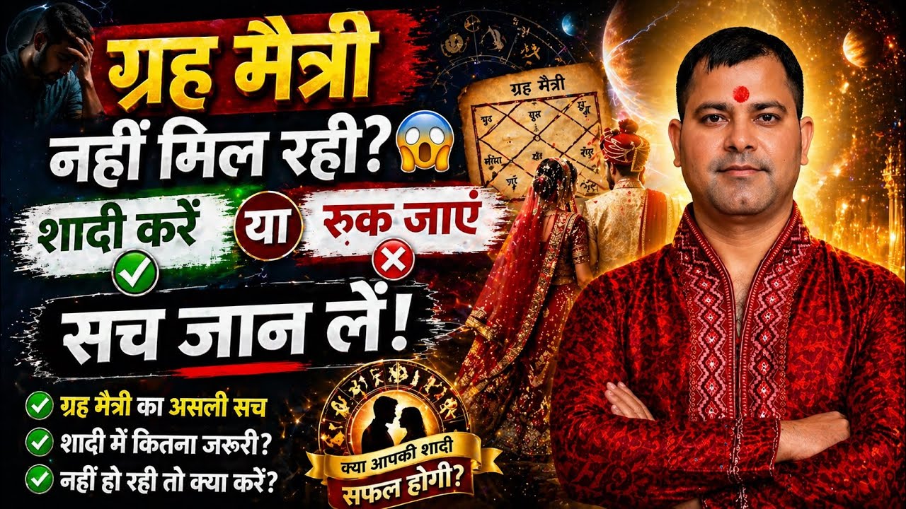 Horoscope matching must be in Alliance || How important is Graha Maitri ...