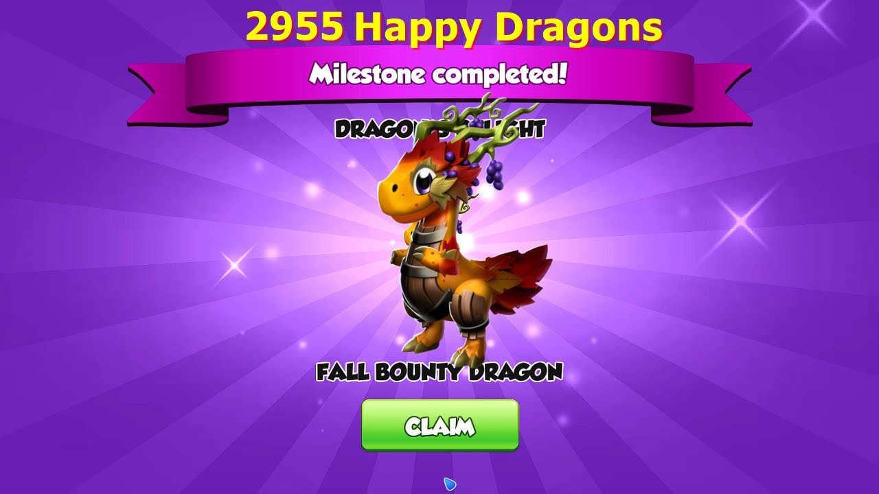 Finished Fall Bounty Dragon delight event | 2955 Happy dragons in ...