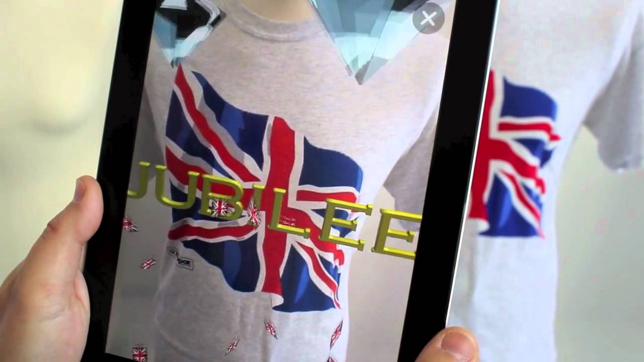 Augmented Reality for Clothing - Jubilee 2012 T-Shirt - YouTube