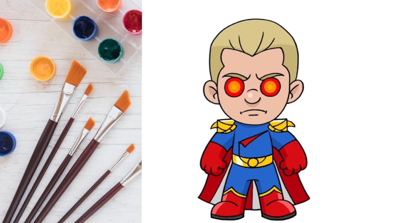 How To Draw Homelander |The Boys… - YouTube