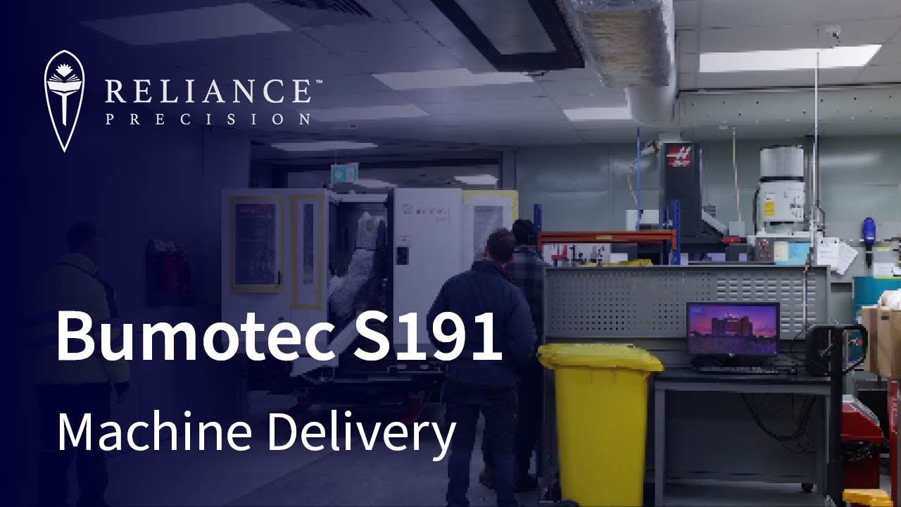 Bumotec S191 arriving at Reliance Precision - YouTube