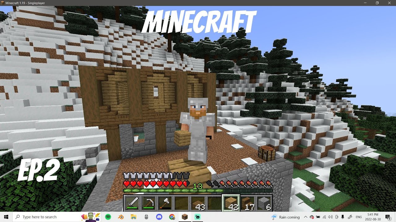EP.2 Depth, Perspective, and House Walls | 1.19 Minecraft Let's play ...