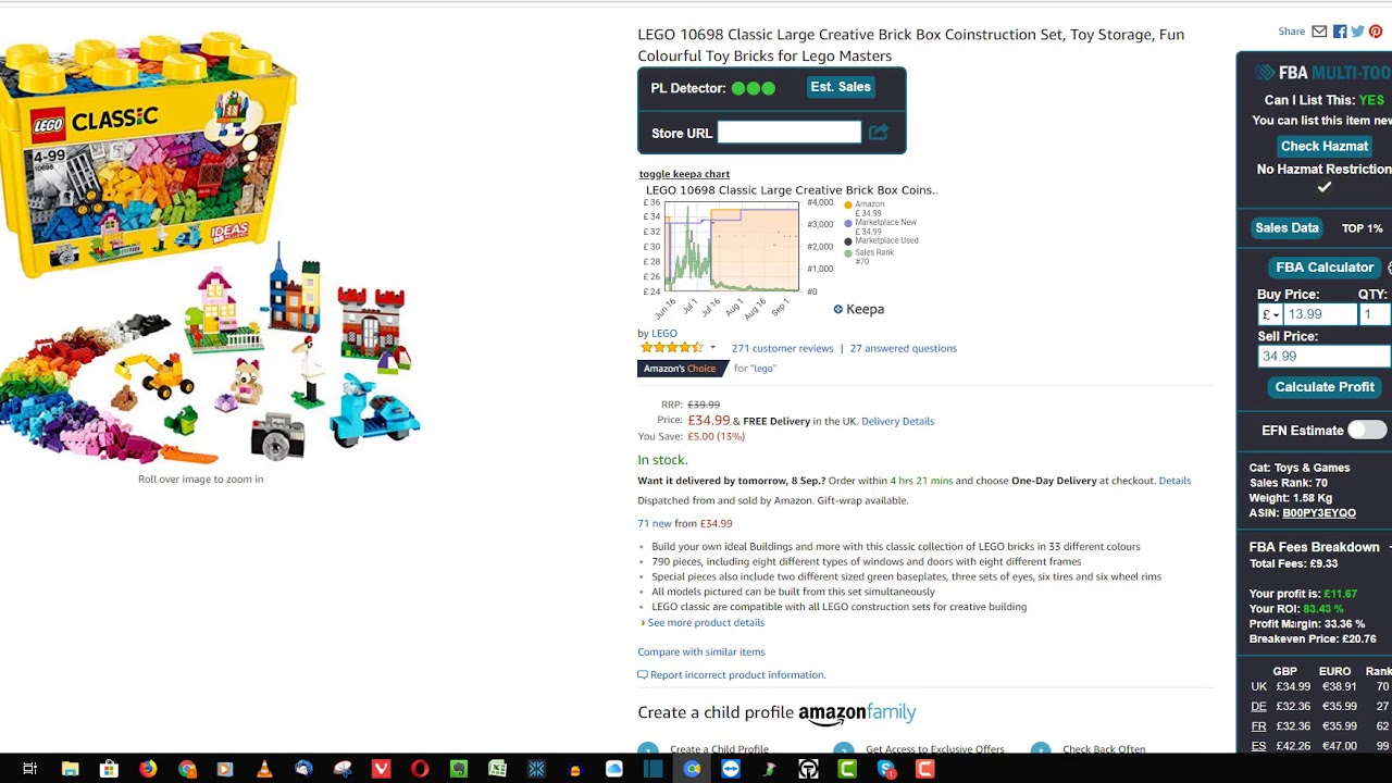 FBA Multi Tool - Make Fast Buying Decisions For Amazon - YouTube