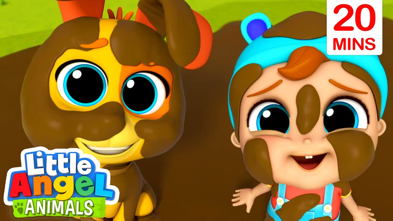 No No Bath Time Baby John! 20 MIN LOOP | Fun Animal Sing Along Songs by ...
