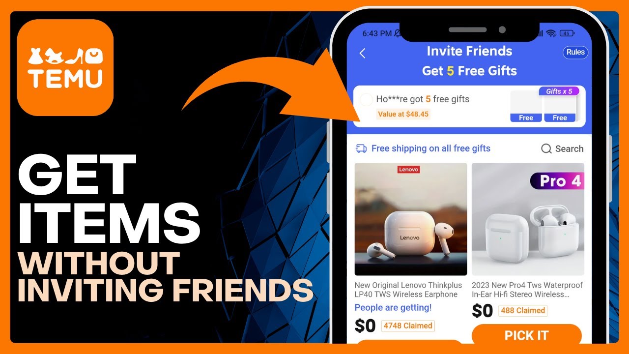 Get TEMU Items Without Inviting Friends (Works Every time) - YouTube