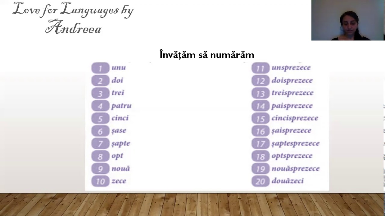 Învățăm să numărăm. Learn how to count in Romanian. Vamos aprender a ...