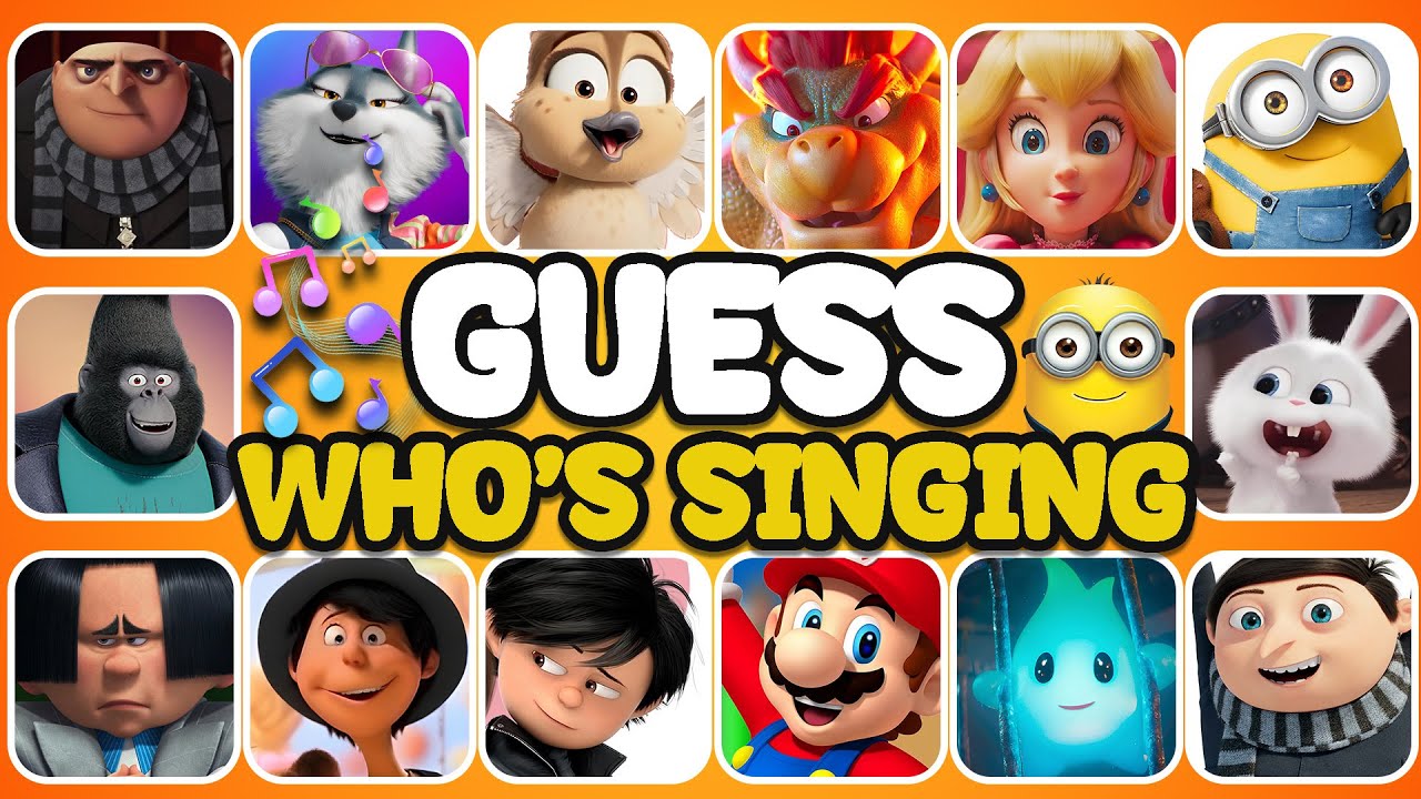 🎙️Guess Who's Singing...! illumination Studios Edition💡🔥🎶Music Quiz ...