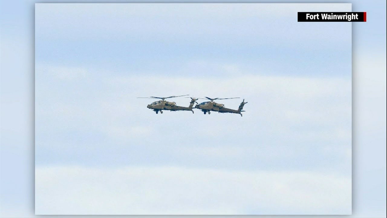 3 soldiers dead, 1 injured after Army Apache helicopters collide - YouTube