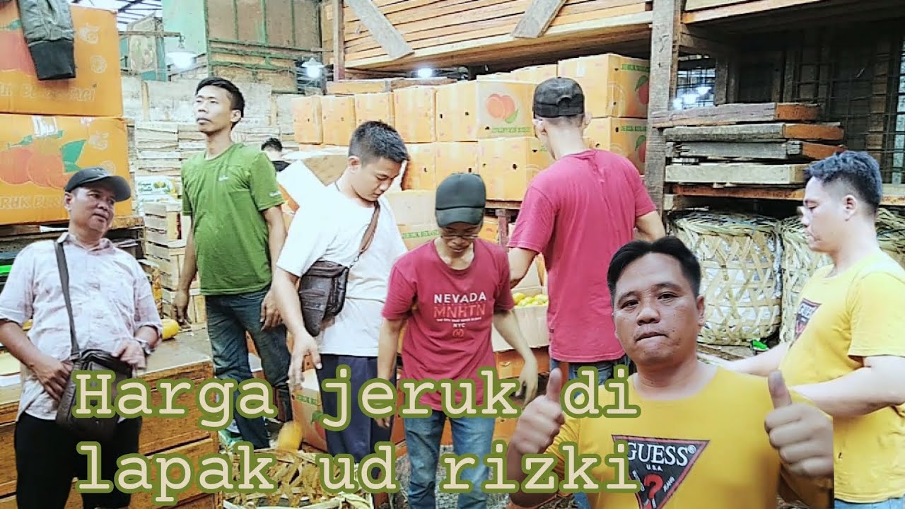 HARGA JERUK DI PASAR INDUK KERAMAT JATI SUDAH MULAI TURUN || LAPAK UD RIZKI - YouTube