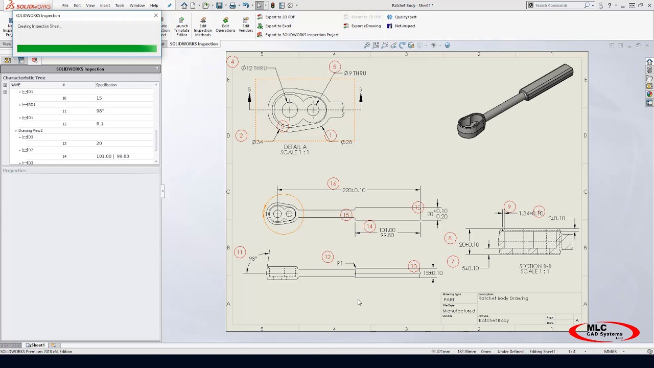 Tech Tip - Producing Quality Reports with SOLIDWORKS Inspection - YouTube