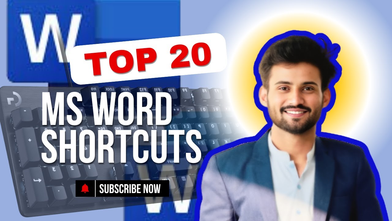 Top 20 MS WORD short cuts Every one should know || Ms word complete ...