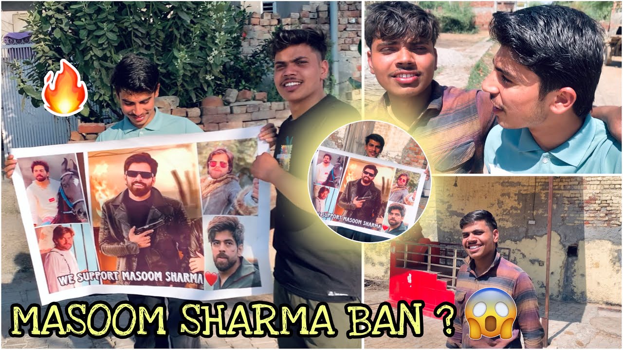 Esa kya hogaya😳 @MasoomSharma Ban ? || Ansh Tanwar || New Haryanvi vlog 2025 - YouTube