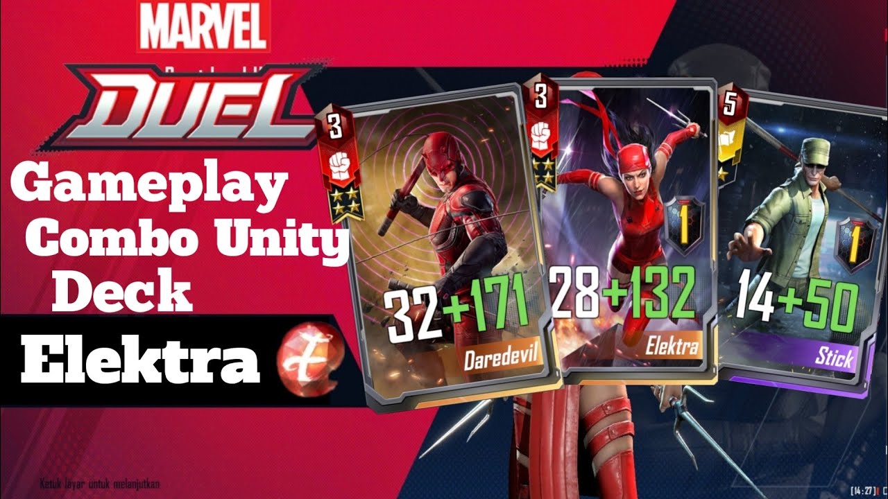 Marvel Duel | Gameplay Combo Unity deck Elektra - YouTube