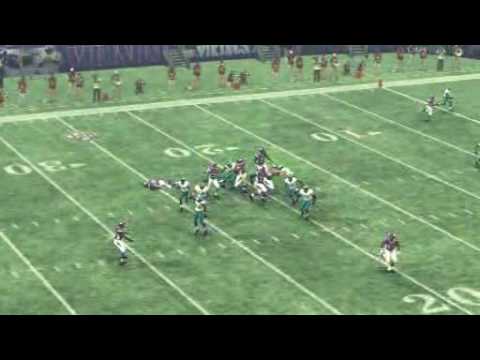 Madden 09 - T. Jackson to B. Berrian for TD with a nice block
